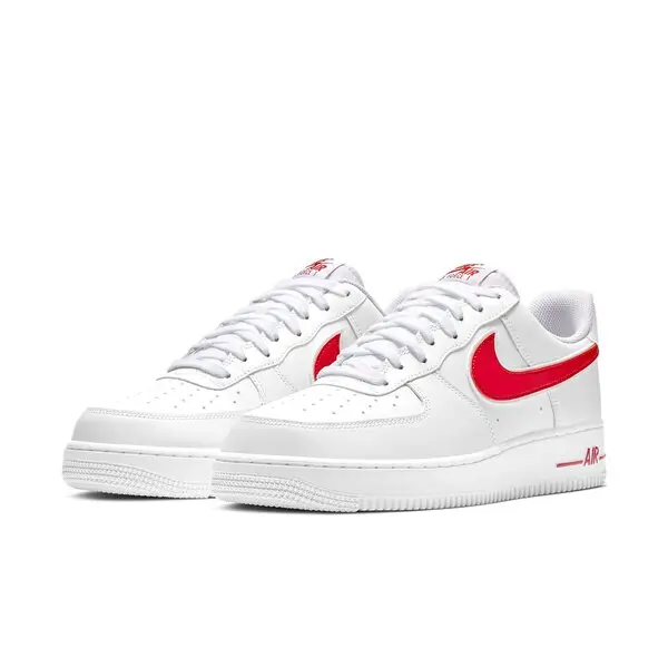 Nike Force 1 Low '07 3 Sneakers - White/red