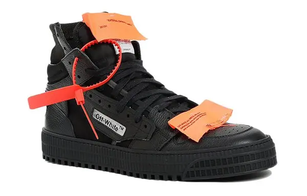 Off-White Off Court 3.0 High Top Sneakers - Black/orange