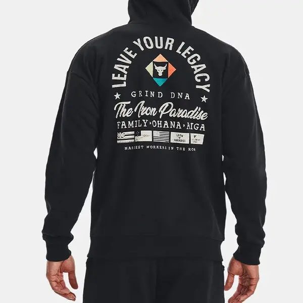 Under Armour Project Rock Heavyweight Terry Full-zip Hoodie