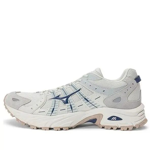 Mizuno Wave Rider 10 Sneakers - White/tan/blue