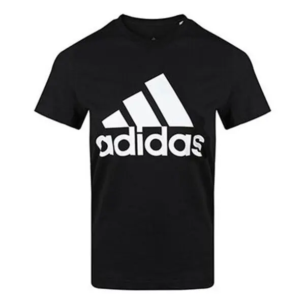 Adidas Must Haves Badge Of Sport T-shirt Asia Sizing 'black White - Black/white