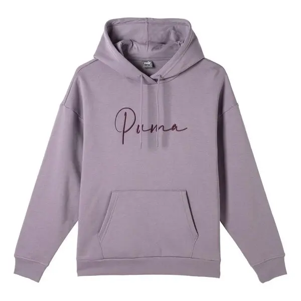 PUMA Tonal Script Hoodie - Purple