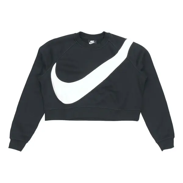 Nike Swoosh Large Round Neck - Black