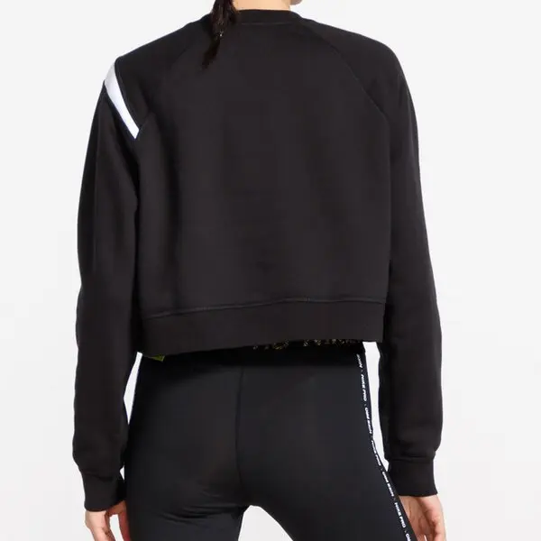 Nike Swoosh Cropped Sweatshirt - Black