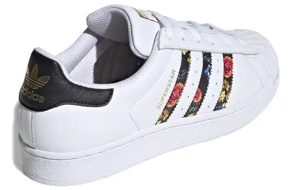 Adidas Superstar Sneakers With Floral Detailing