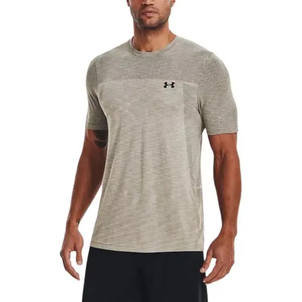 Under Armour Seamless T-shirt - Summit White/black