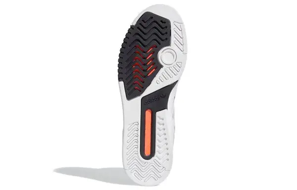 Adidas Originals Drop Step High Top Sneakers - White/orange
