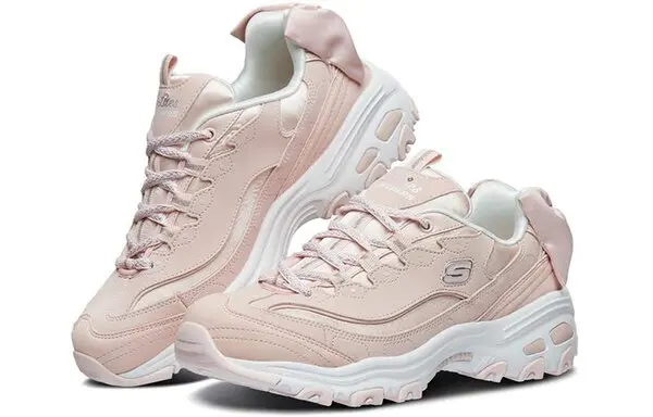 Sketchers D'lites 1.0 Athletic Sneakers With Bow Detailing