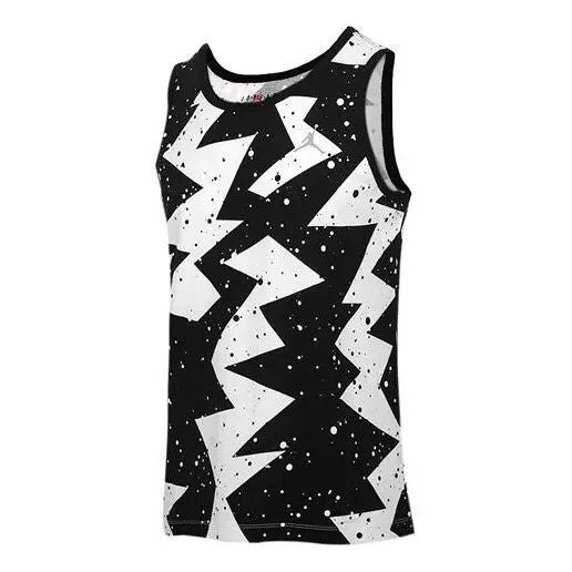 JORDAN Graphic Print Basketball Tank - Blackwhite