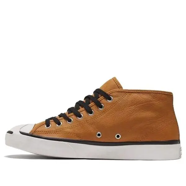 CONVERSE Jack Purcell Mid Top Sneakers - Khaki/black