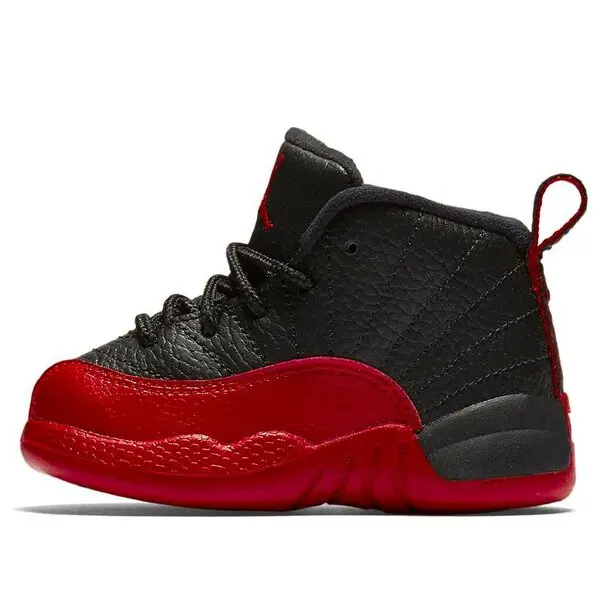 JORDAN Air 12 Retro 'flu Game' 2016 Toddler Sneakers - Black