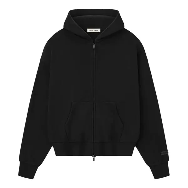Fear Of God Classic Full Zip Hoodie - Jet Black
