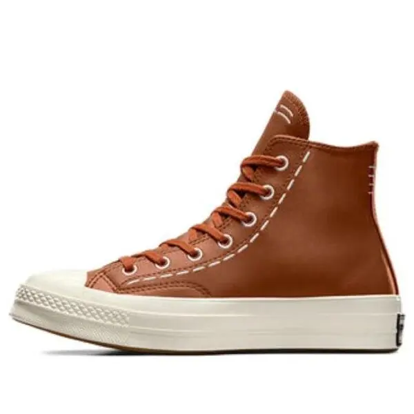 CONVERSE Chuck 70 Bold Stitch Hi Top Sneakers - Brown/white