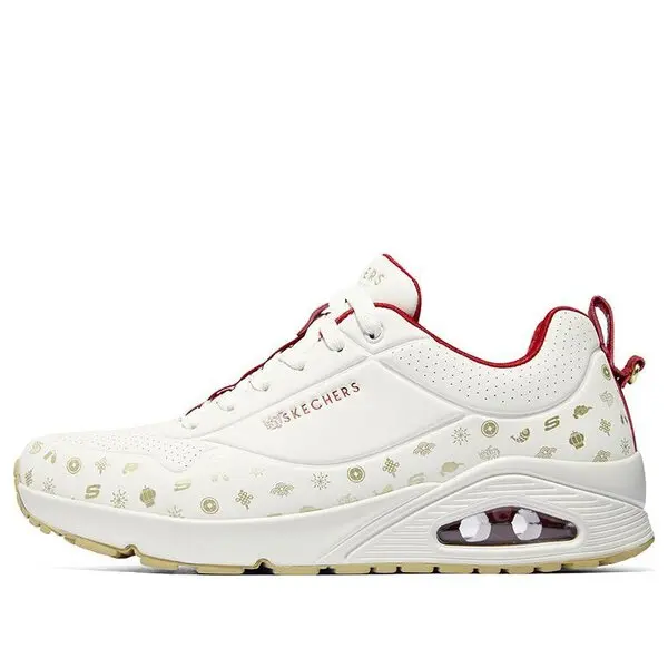Sketchers Uno Year Of The Dragon Sneakers - Beige/red