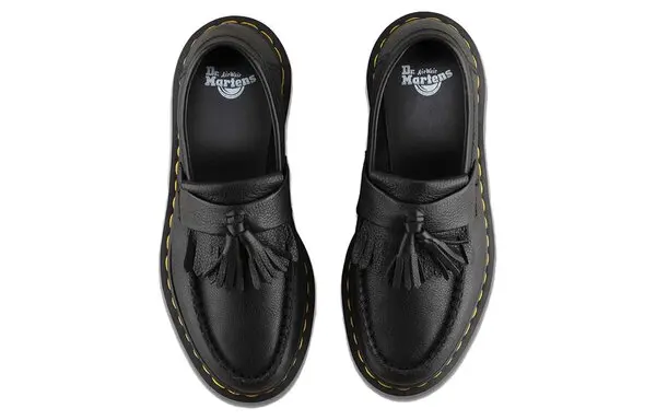 Dr. Martens Adrian Virginia Leather Tassel Loafers - Black