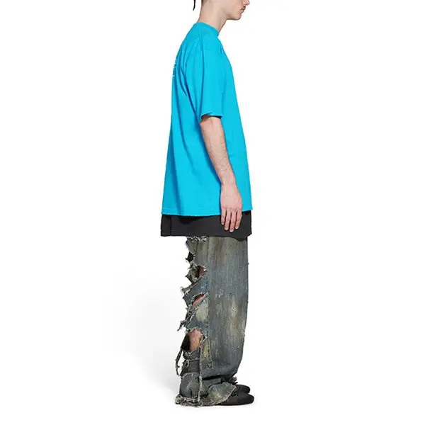 Balenciaga Political Campaign T-shirt Large Fit - Blue Sky