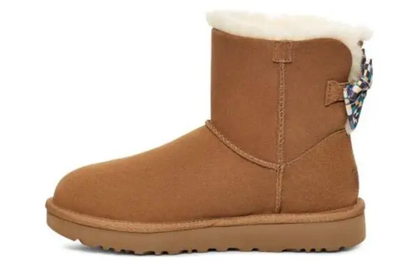 UGG Checkered Bow Short Boots