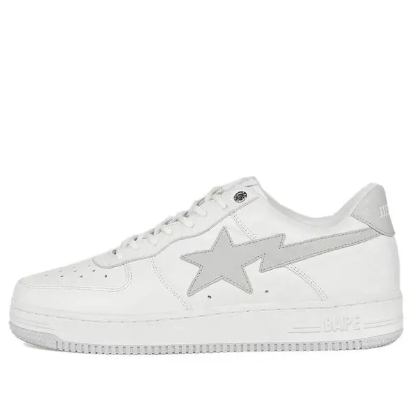 A BATHING APE X Jjjjound Sta Low Top Sneakers - White/grey