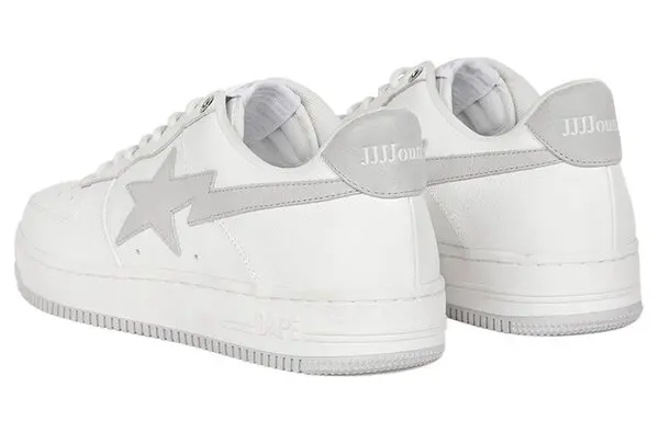 A BATHING APE X Jjjjound Sta Low Top Sneakers - White/grey