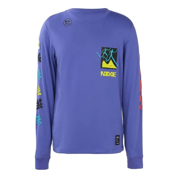 Nike As U Nk Dry Tee Ls A.i.r. Rush Violet - Purple