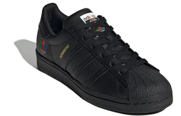 Adidas Originals Superstar Sneakers - Black/red/blue