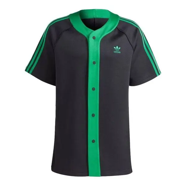 Adidas Adicolor Classics+ Short Sleeve Shirt - Black/green