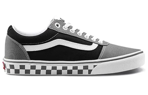 VANS Ward Checker Tape Sneakers - Black/grey