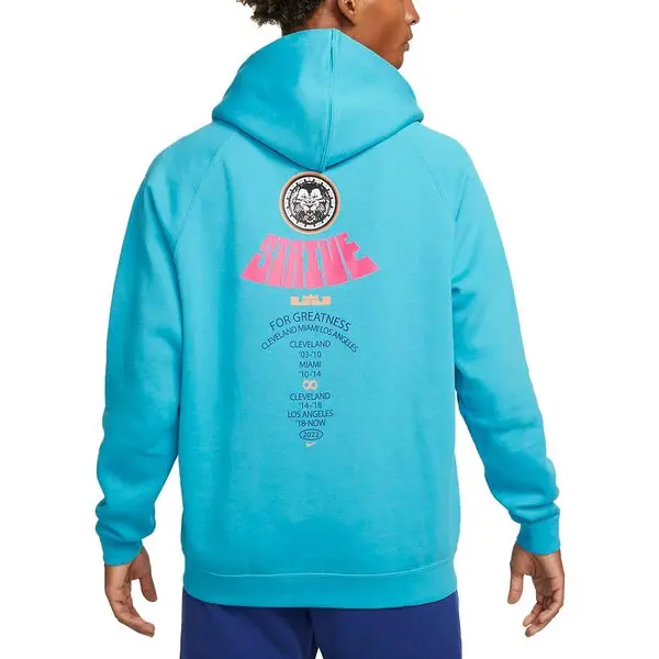 Nike Lebron Basketball Hoodie - Blue