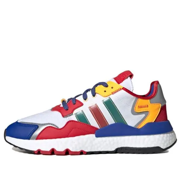 Adidas Nite Jogger Sneakers - White/red/blue