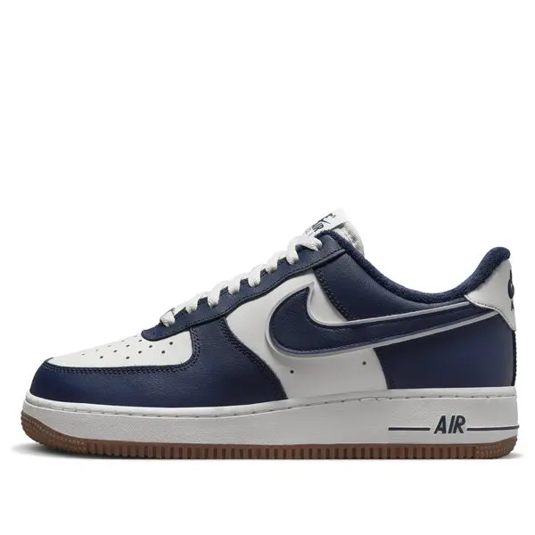 Nike Force 1 '07 Lv8 'college Pack Midnight Navy' Sneakers - White/blue