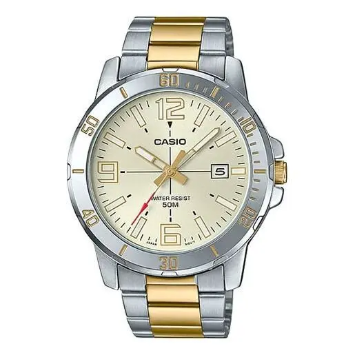 Casio Stainless Steel Strap Quartz Watch - Light Grey