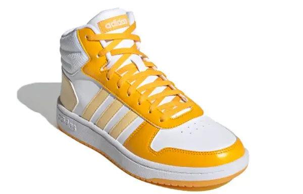 Adidas Hoops 2.0 Mid Sneakers - White/yellow