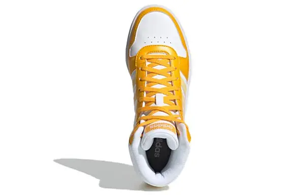 Adidas Hoops 2.0 Mid Sneakers - White/yellow