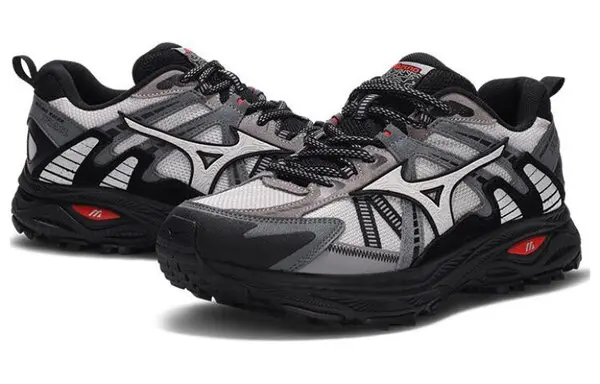 Mizuno Racer Trail Sneakers - Grey/red/black