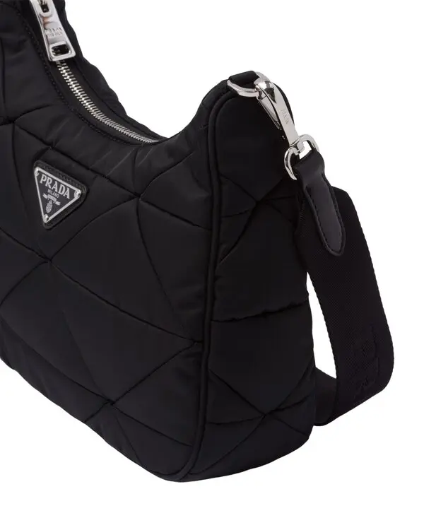 Prada Padded Re-nylon Shoulder Bag - Black