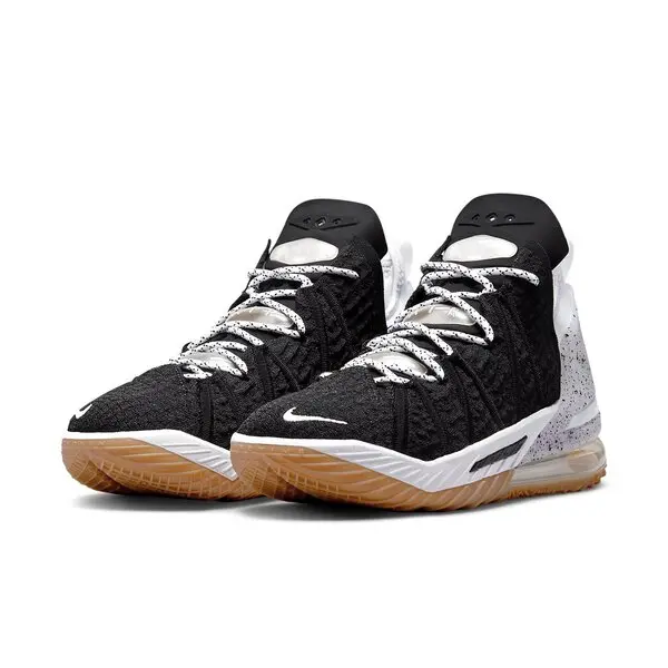 Nike Lebron 18 High-top Athletic Sneakers - Black/white