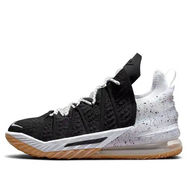 Nike Lebron 18 High-top Athletic Sneakers - Black/white