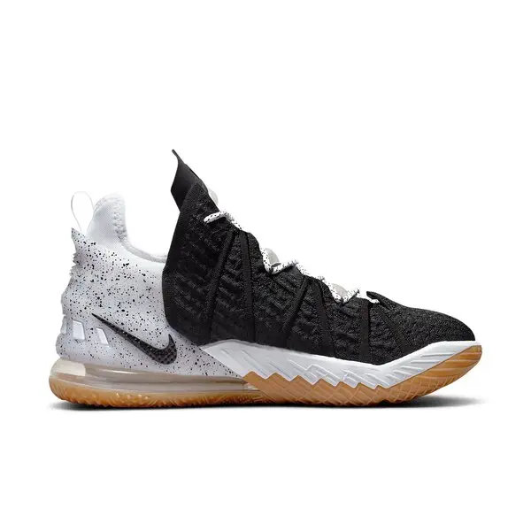 Nike Lebron 18 High-top Athletic Sneakers - Black/white