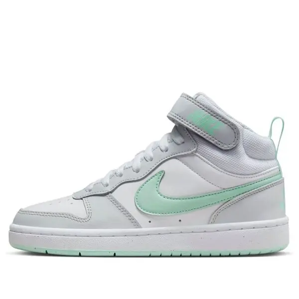 Nike Court Borough Mid 2 "pure Platinum Mint Foam" Sneakers - Gray/green