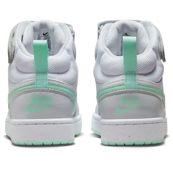 Nike Court Borough Mid 2 "pure Platinum Mint Foam" Sneakers - Gray/green
