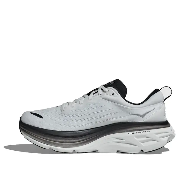Hoka One One Bondi 8 Sneakers - White/black