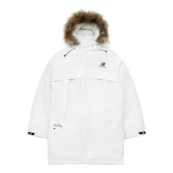 NEW BALANCE Long Puff Down Jacket Asia Sizing - White
