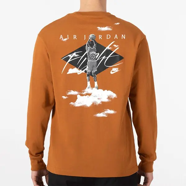 JORDAN Air "loog Printing" Long Sleeve Shirt - Default Color