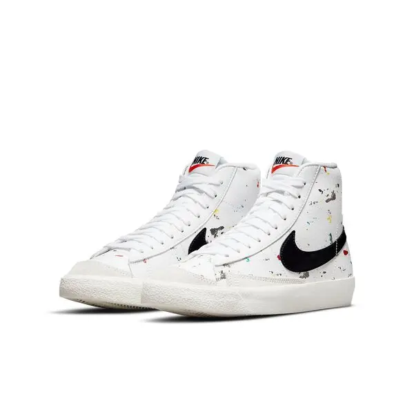Nike Blazer Mid '77 "paint Splatter" High Top Sneakers - White/black