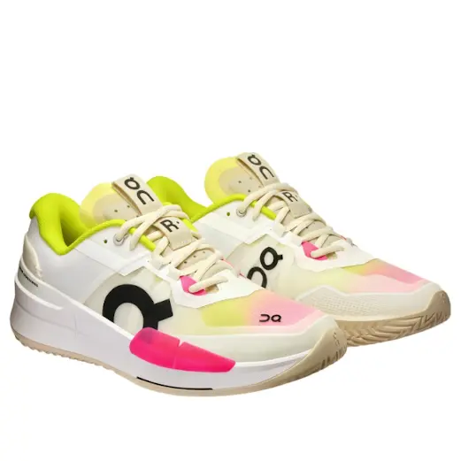 On The Roger Pro 2 Athletic Sneakers - White/lime
