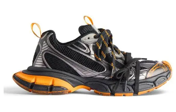 Balenciaga 3xl Sneakers - Black/orange/silver