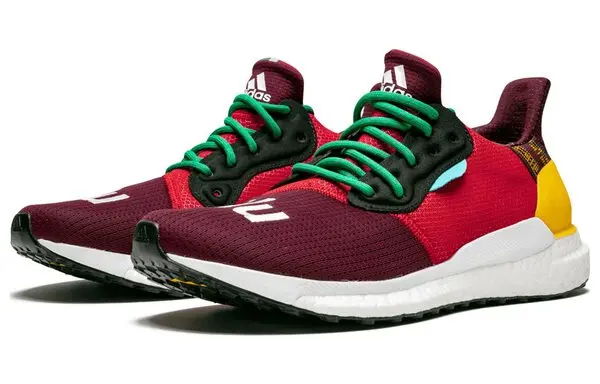 Adidas X Pharrell Solar Hu Glide "maroon Friends And Family - Multi-color