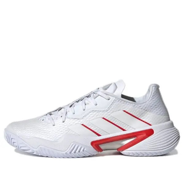 Adidas Barricade Tennis Sneakers - Cloud White/silver Metallic/grey Two