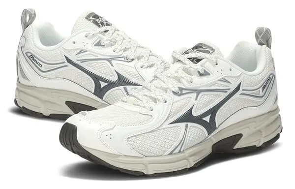 Mizuno Wave Rider "white Grey" Sneakers - White/grey