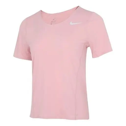 Nike Dri-fit Training Short Sleeve T-shirt - Pink